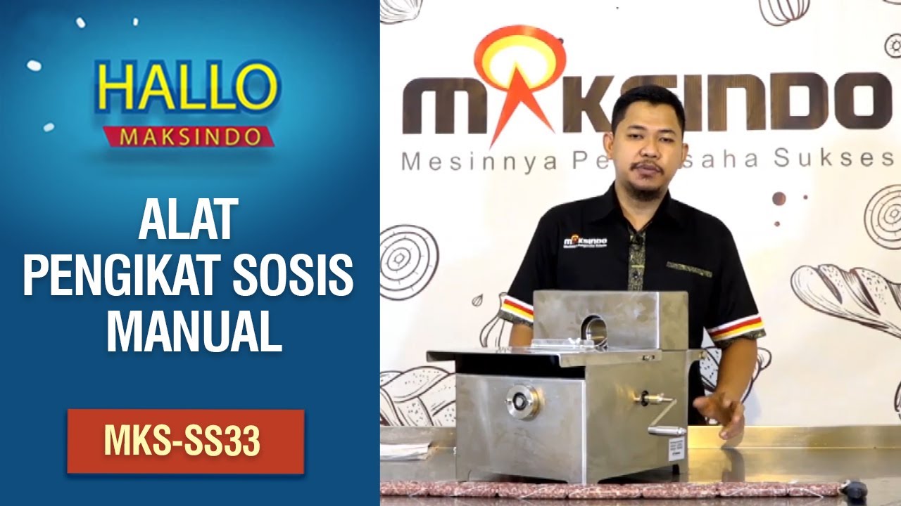 Alat Pengikat Sosis Manual MKS-SS33 - YouTube