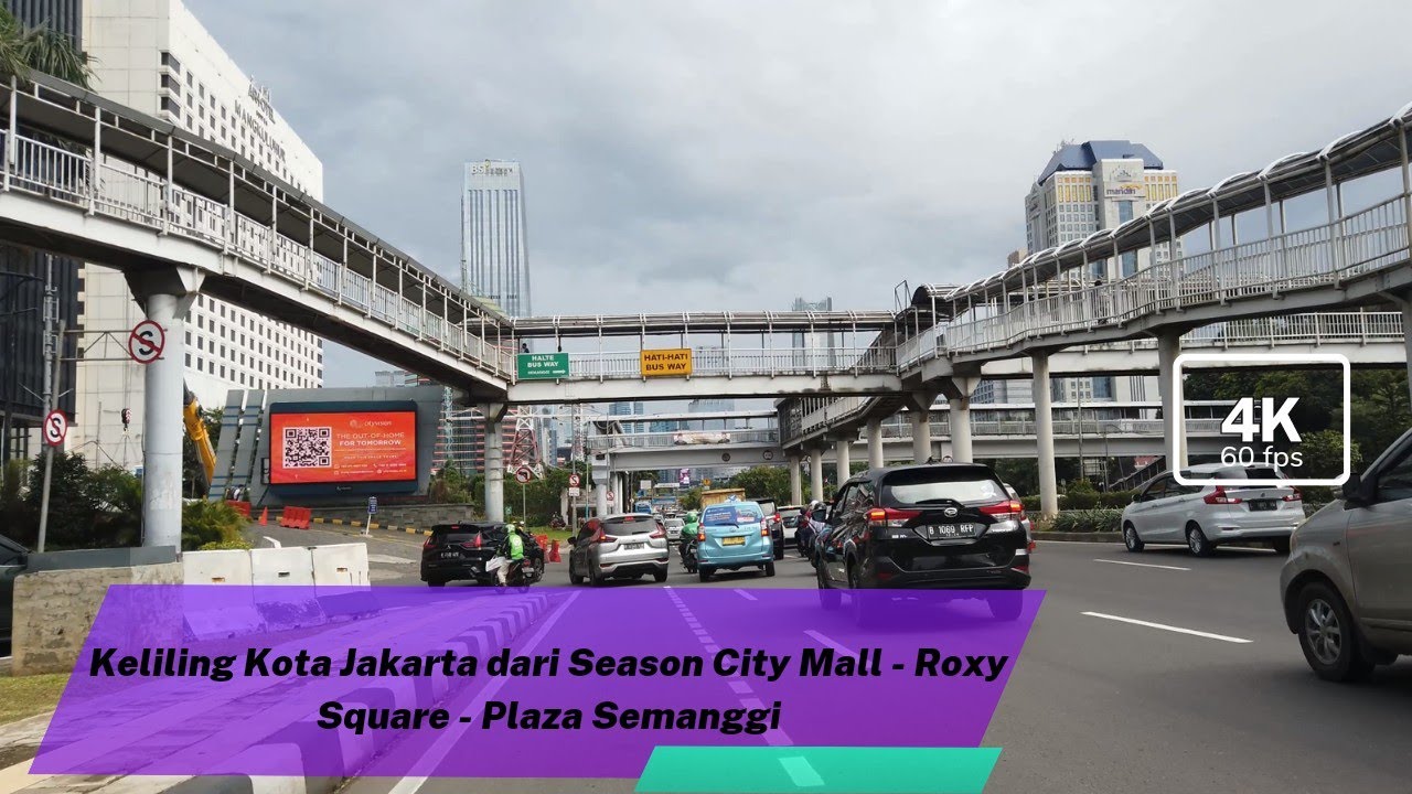 Around the city of Jakarta by motorbike from Season City Mall - Roxy ...