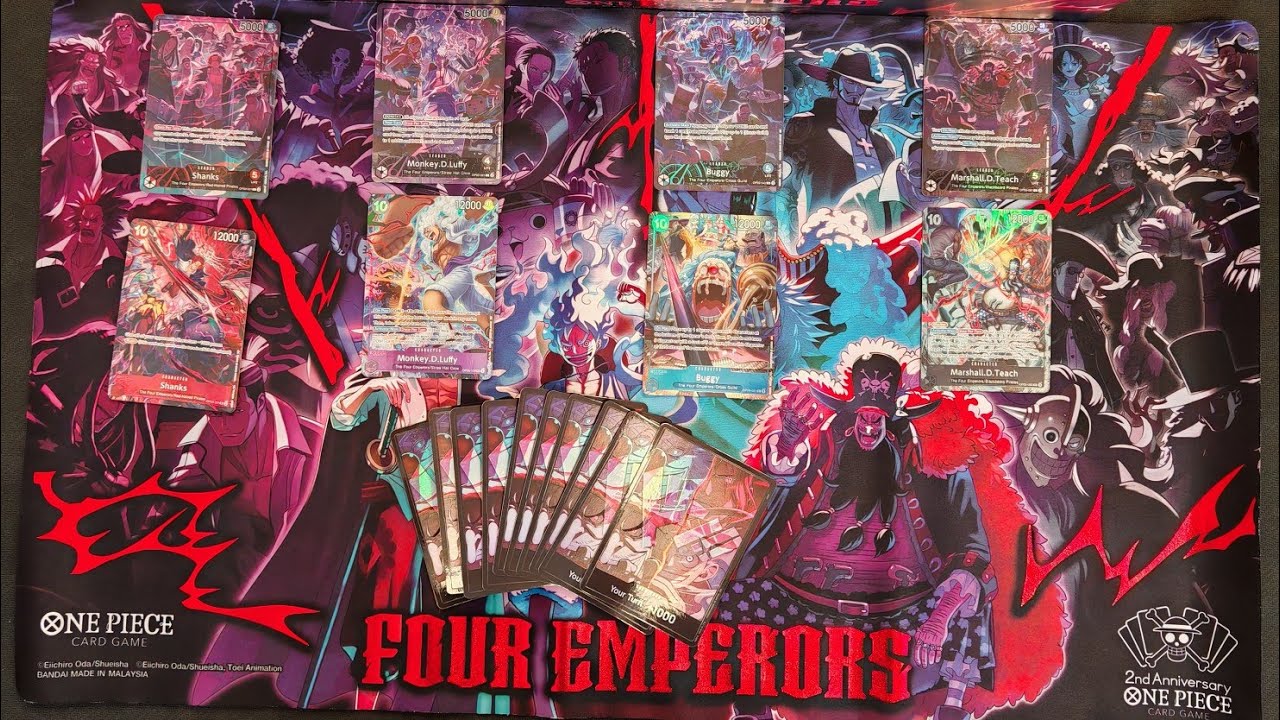 One Piece 2nd Anniversary English Set, Four Emperors! 28 Alt Art Cards ...