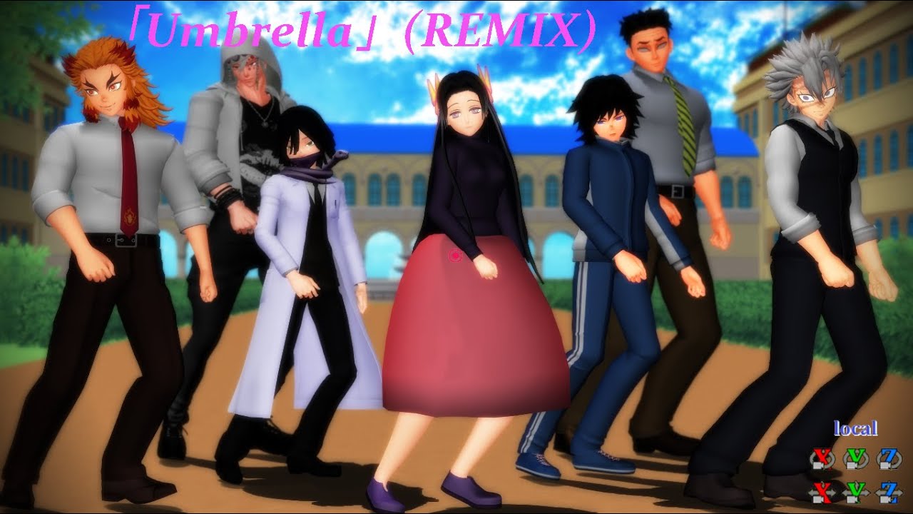 【鬼滅のMMD】『Umbrella (Remix)』by キメツ学園教師（胡蝶カナエmodel up date & dl）【Demon ...
