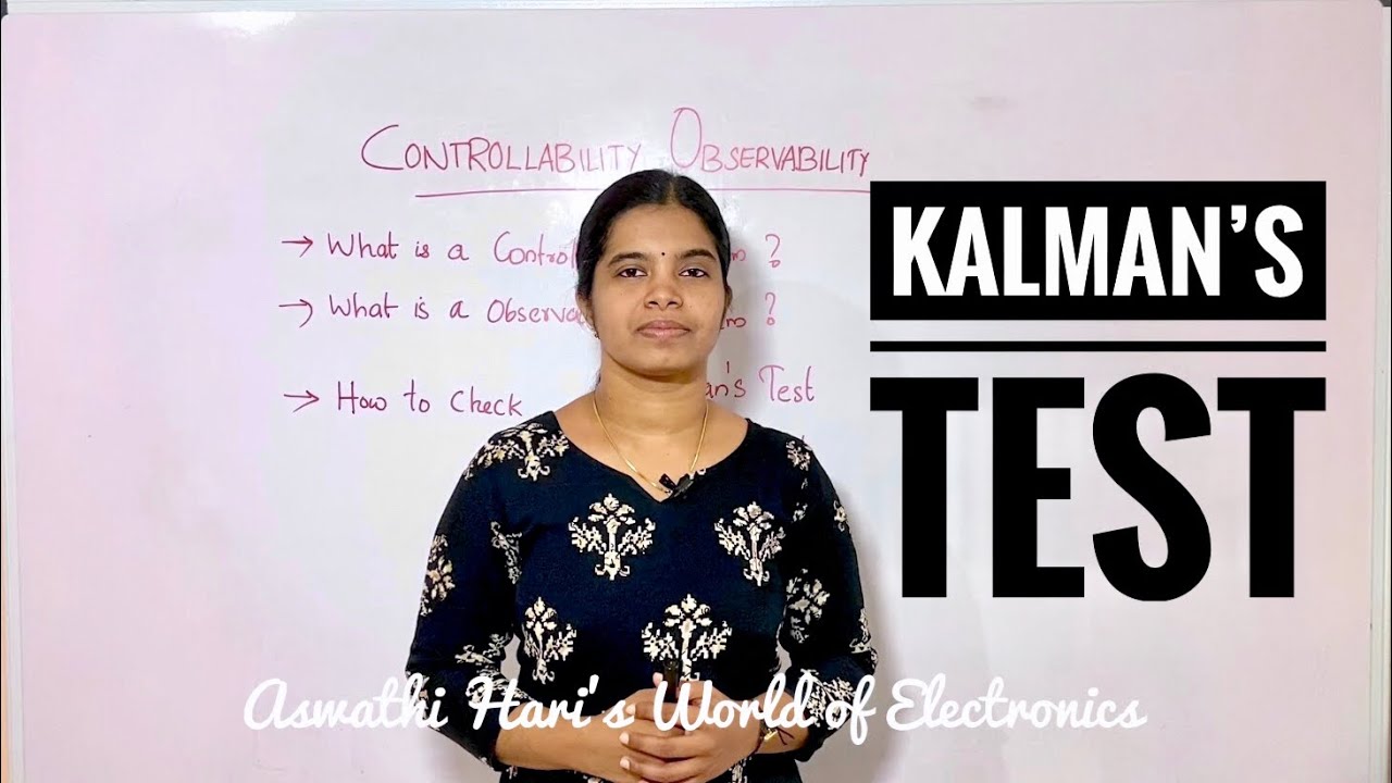 Kalman's test for controllability and observability. - YouTube