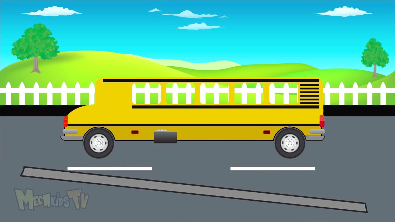 School Bus Monster Trucks For Children Mega Kids Tv - YouTube