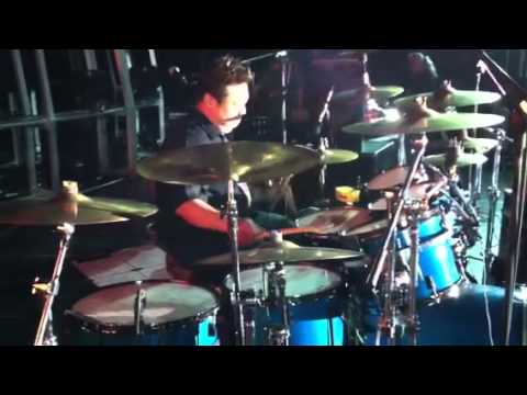 Drums test for sound check on "Carabao stage" - YouTube