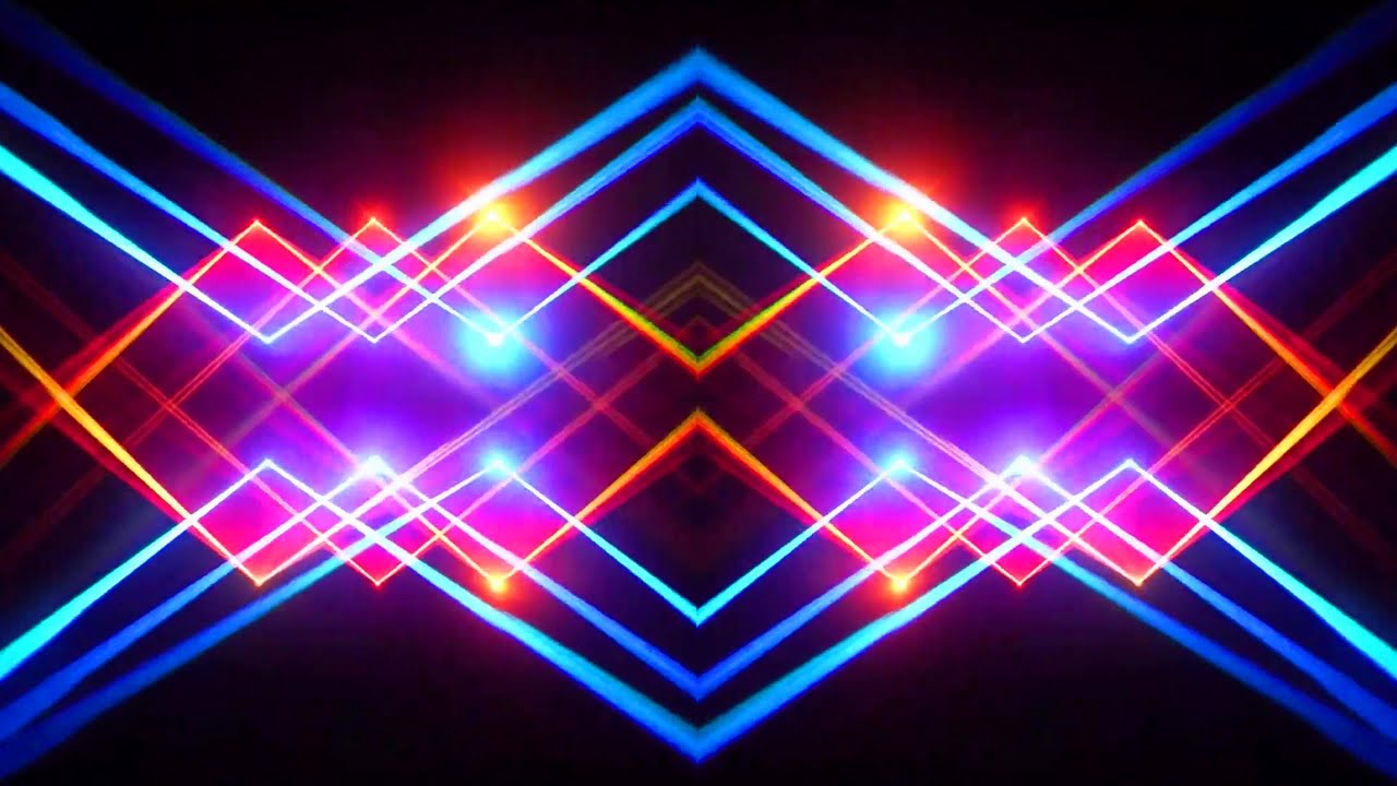 🌟 4K Laser Light Show DJ Visuals 🌟 Neon Laser VJ Loops No Copyright ...