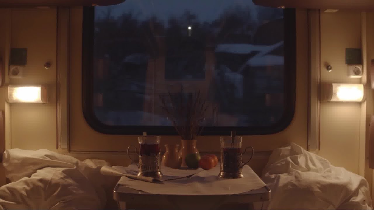 Night Time Train Ride | Relaxing Railway Ambience for Sleep, Focus ...