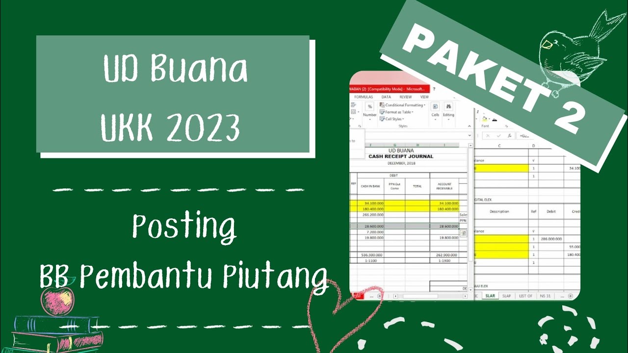 Posting Buku Besar Pembantu Piutang Dagang Pada UD Buana Soal UKK ...
