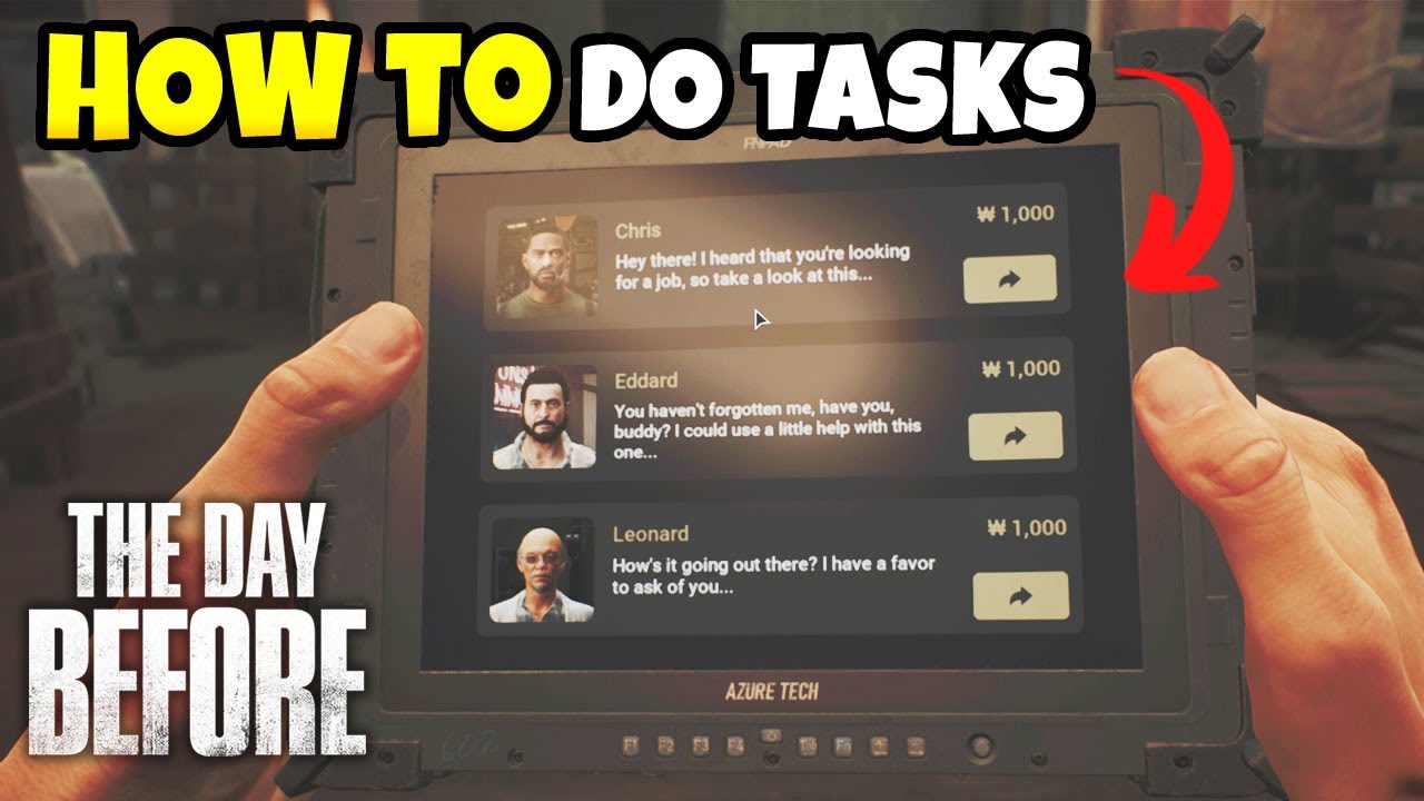 How to Do Quests/Tasks in The Day Before - YouTube