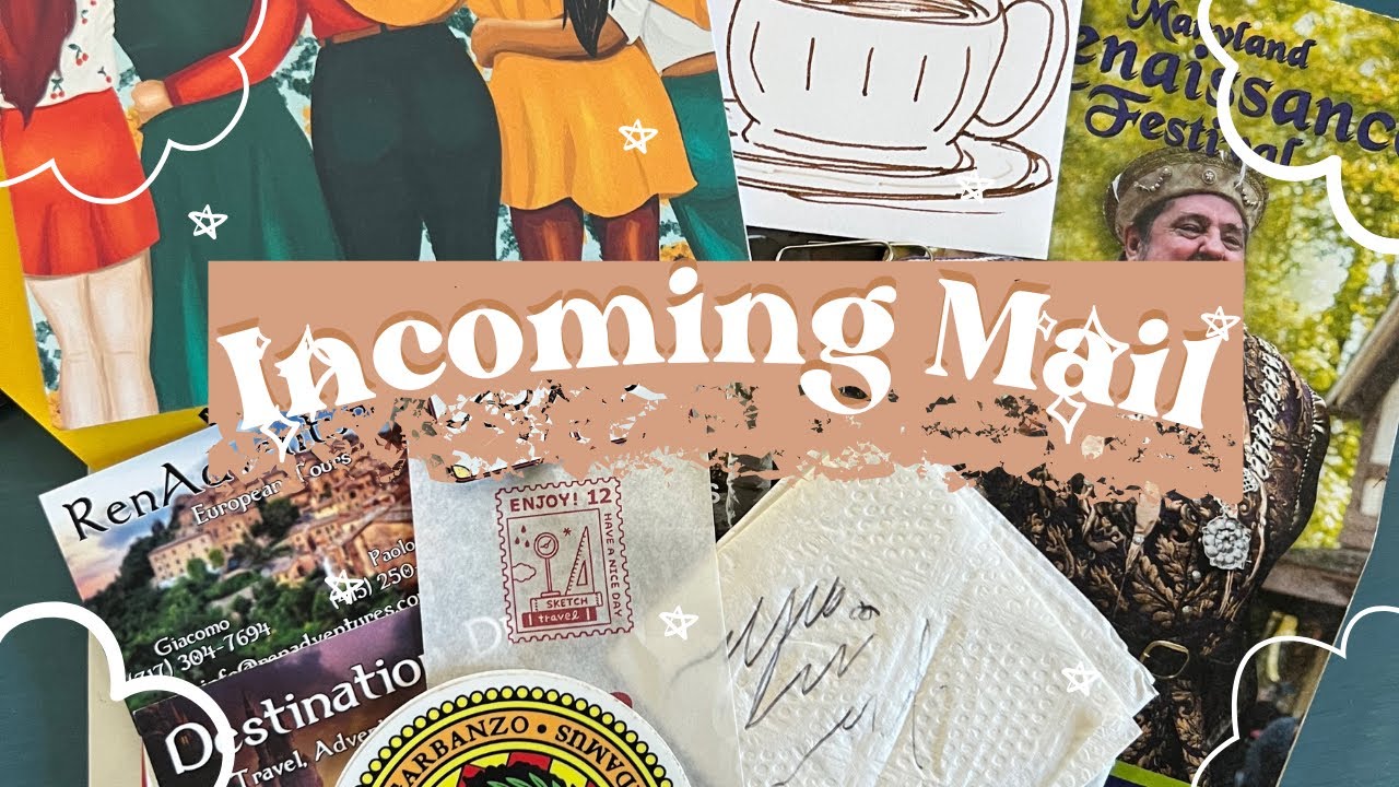 End of September Mail! Incoming Postcrossing and Penpals! - YouTube