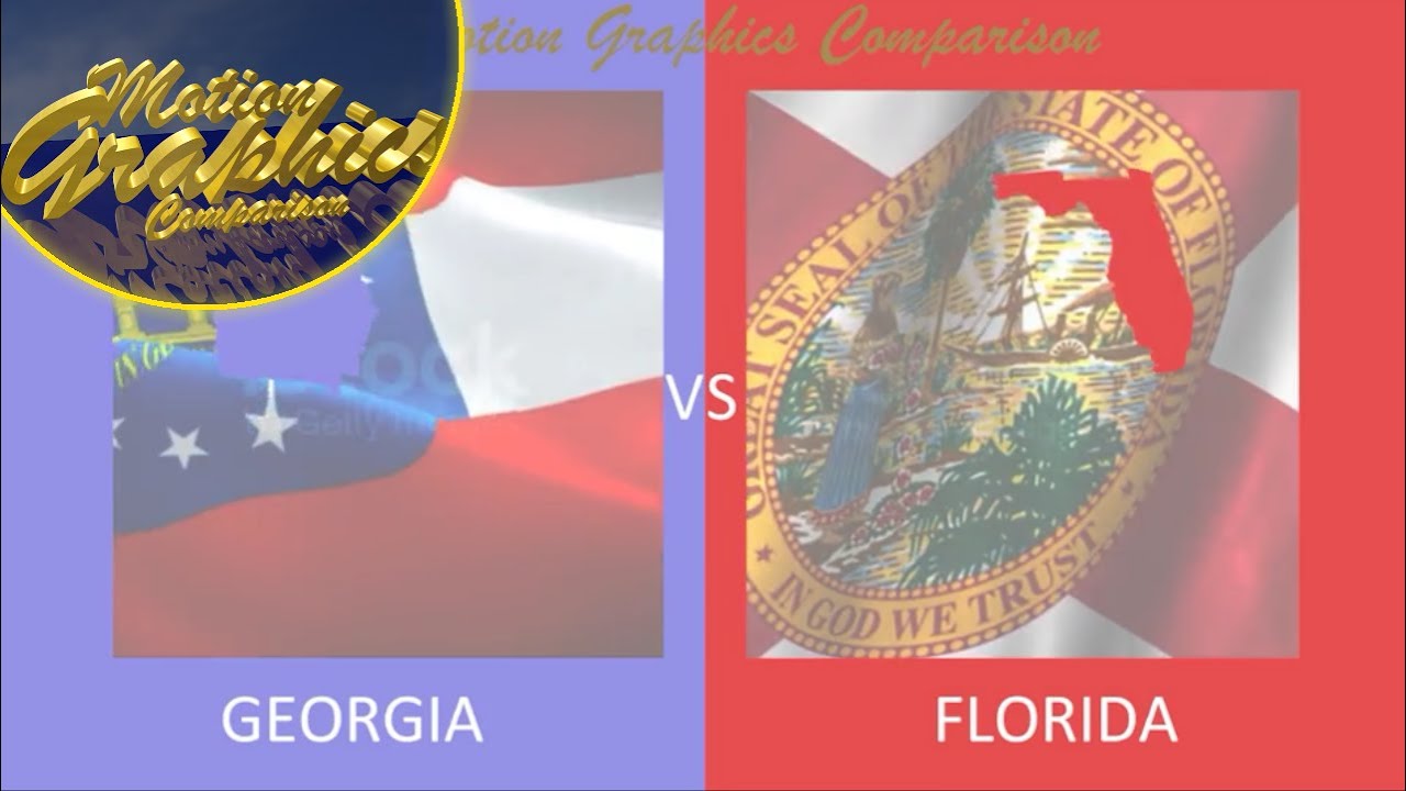 Motion Graphics Comparison: Georgia vs. Florida - YouTube