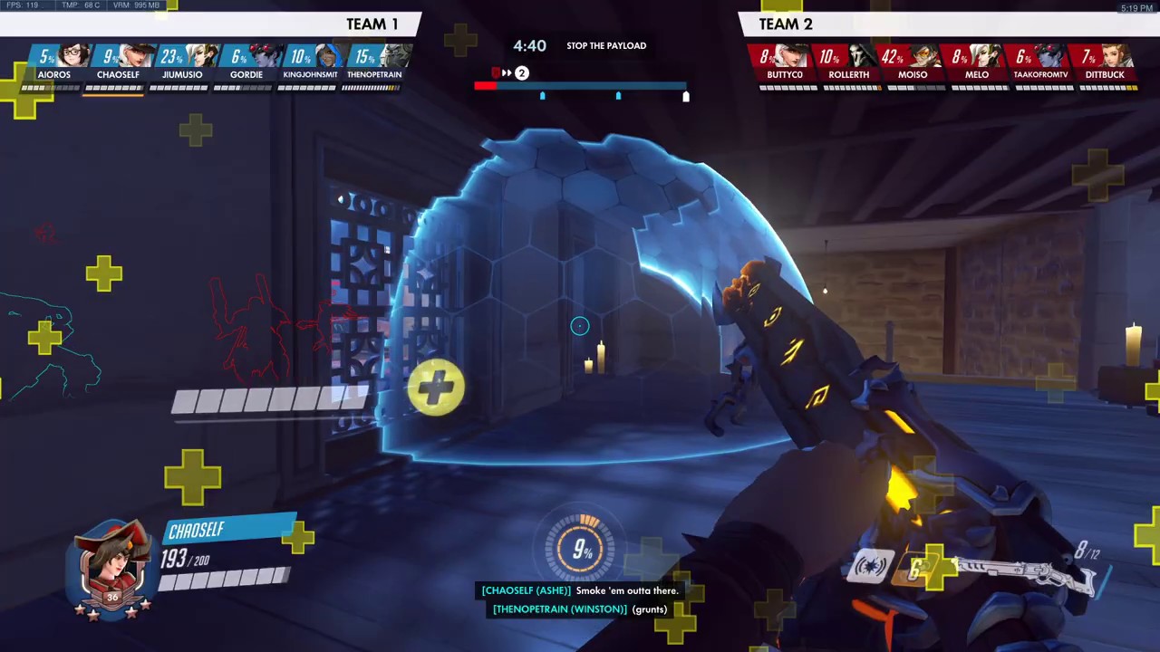 Overwatch: Dorado map on defense with Ashe - YouTube