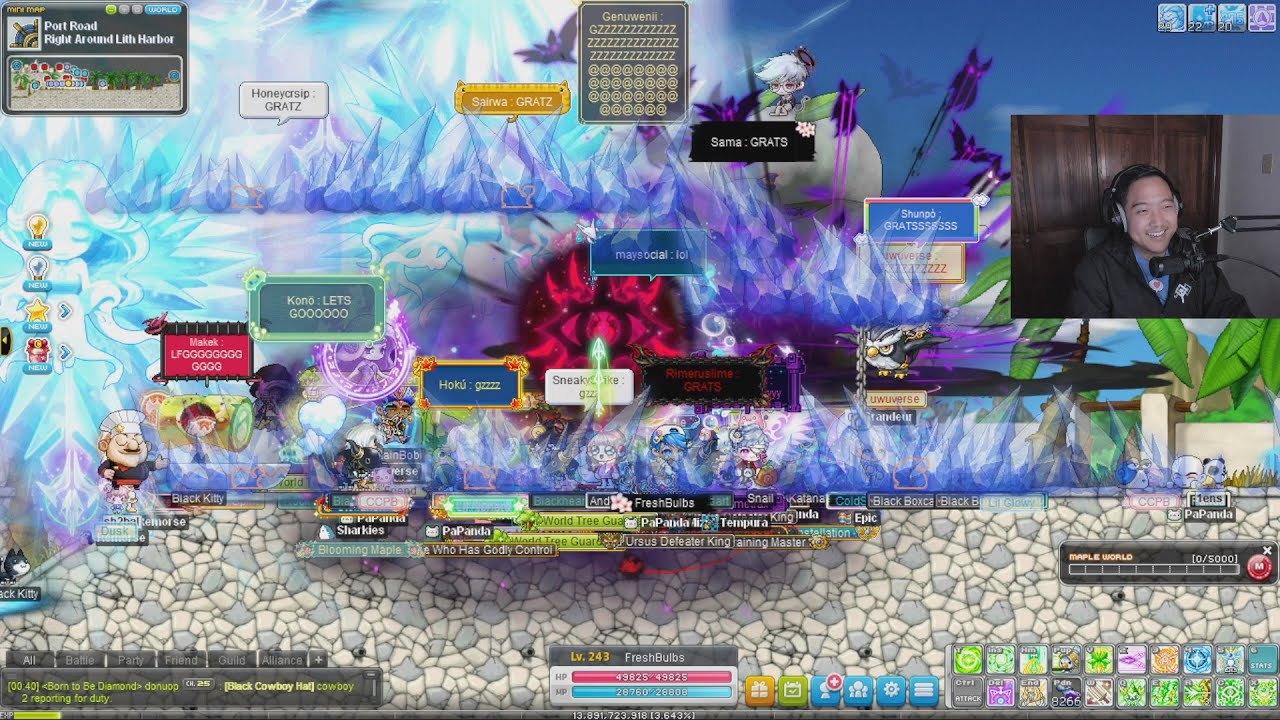 243 Level up party at green snails in 2023 Maplestory - YouTube