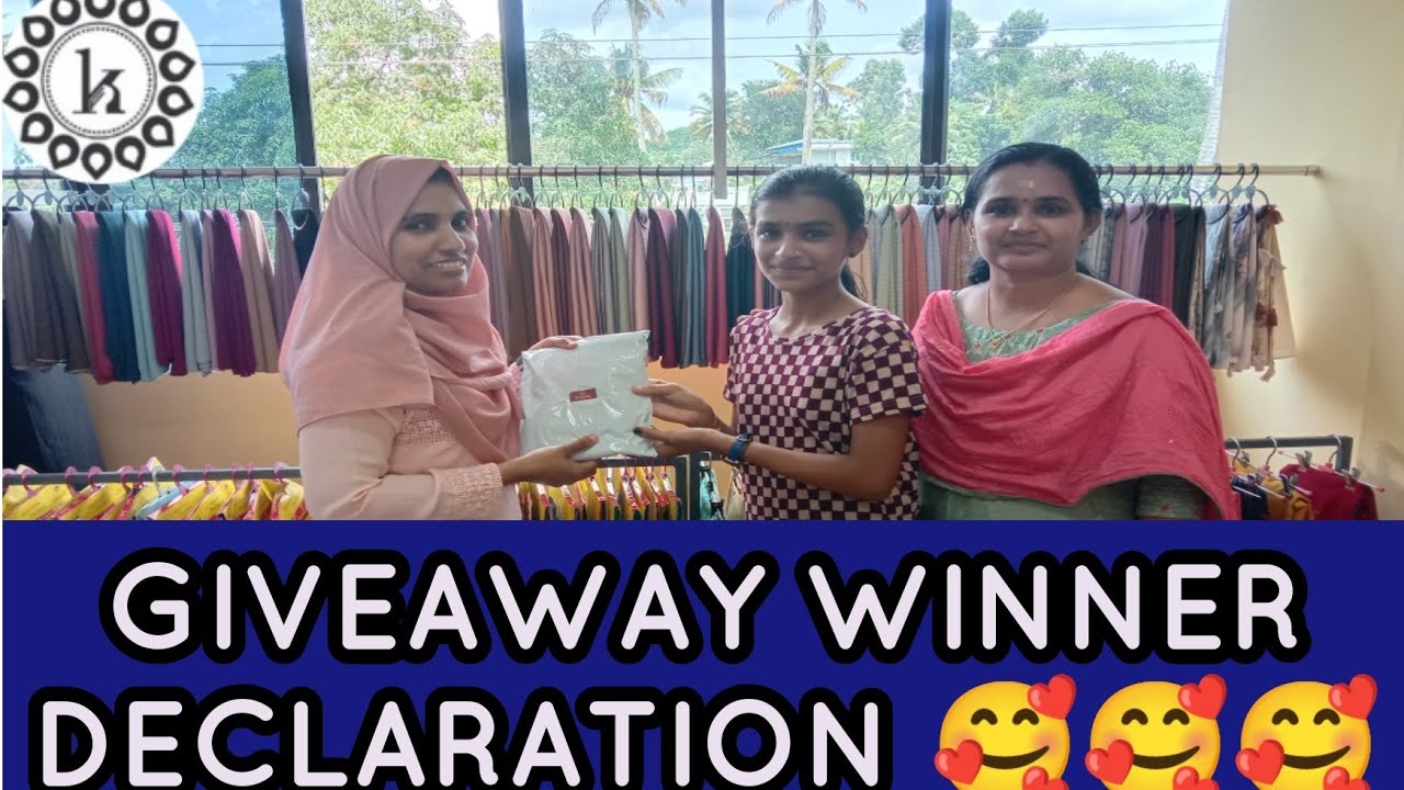 Giveaway winner declaration, so happy moment🥰🥰 - YouTube