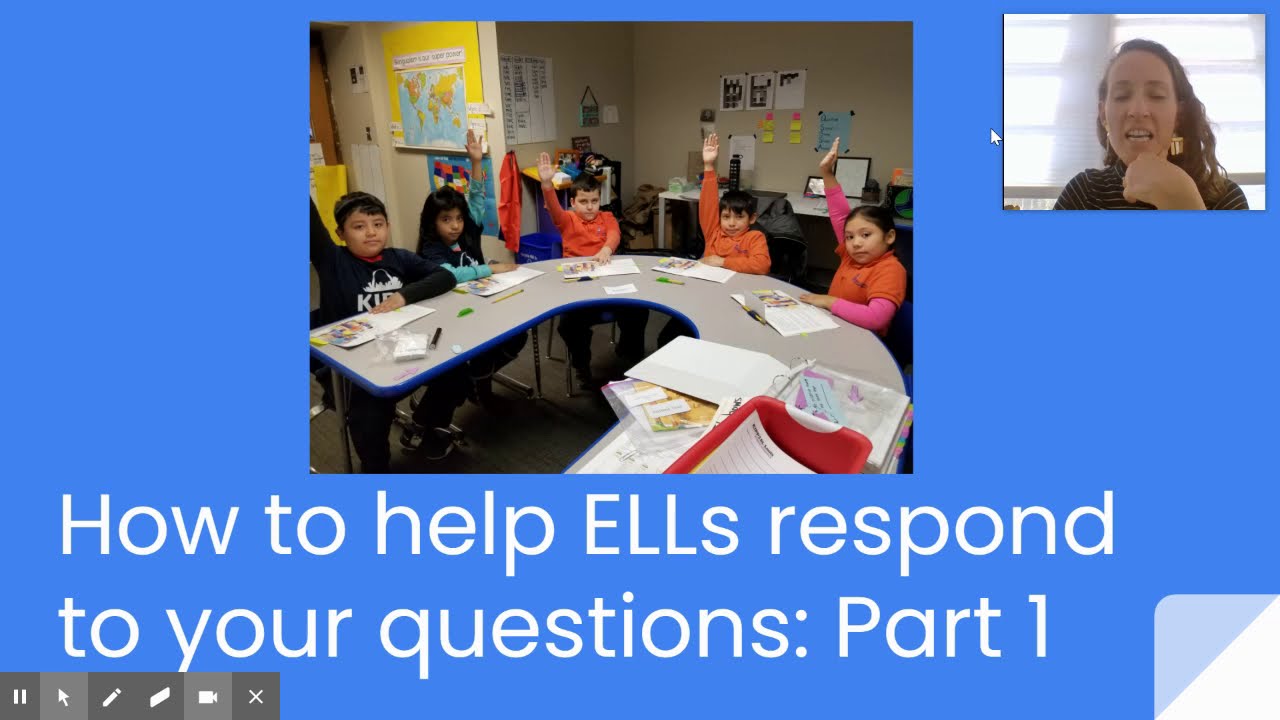 How to help ELLs respond to your questions Part 1 1 - YouTube