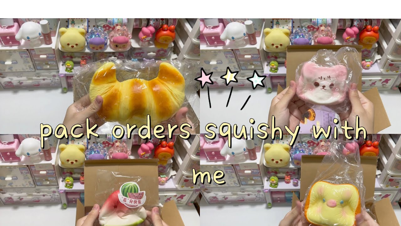 Pack orders squishy with me~Siu nhìu đơn hàng xinh trong hôm nay - YouTube
