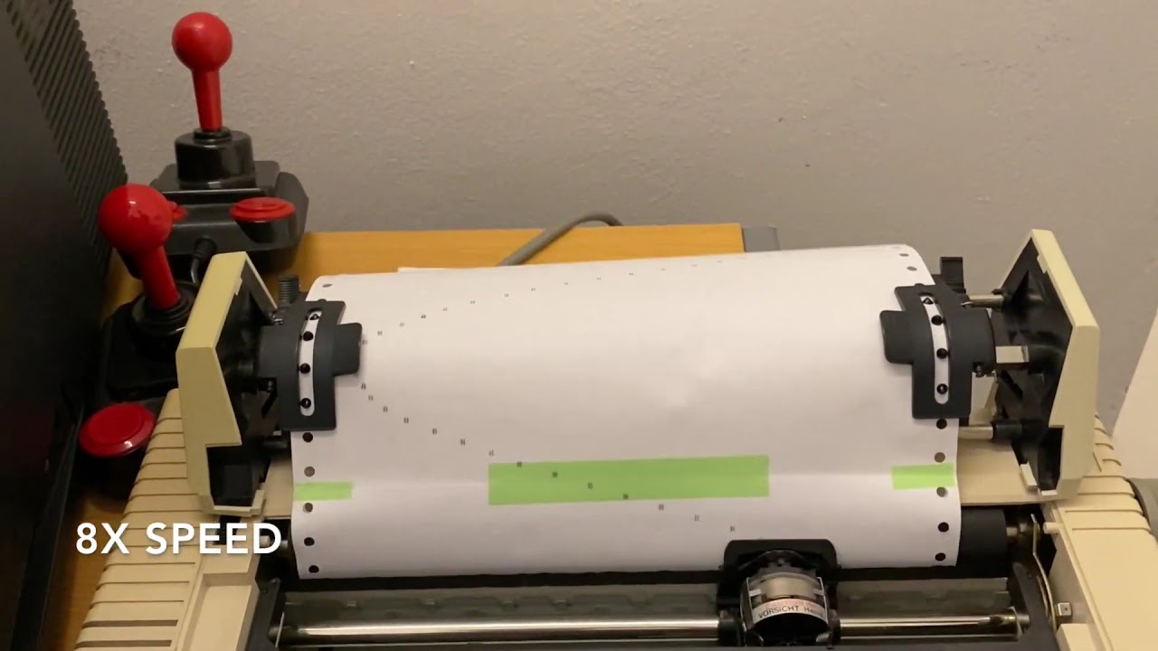 C64 printing on a dot matrix printer - YouTube