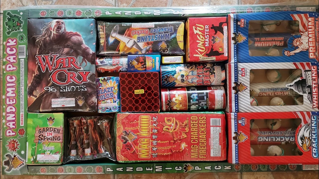 Unboxing Pandemic Pack Firework Assortment Outlaw brand 2021 - YouTube