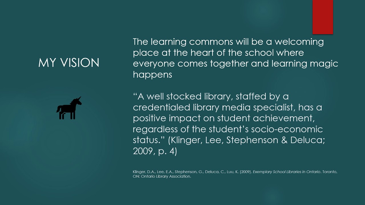 My Vision for the School Library Program - YouTube