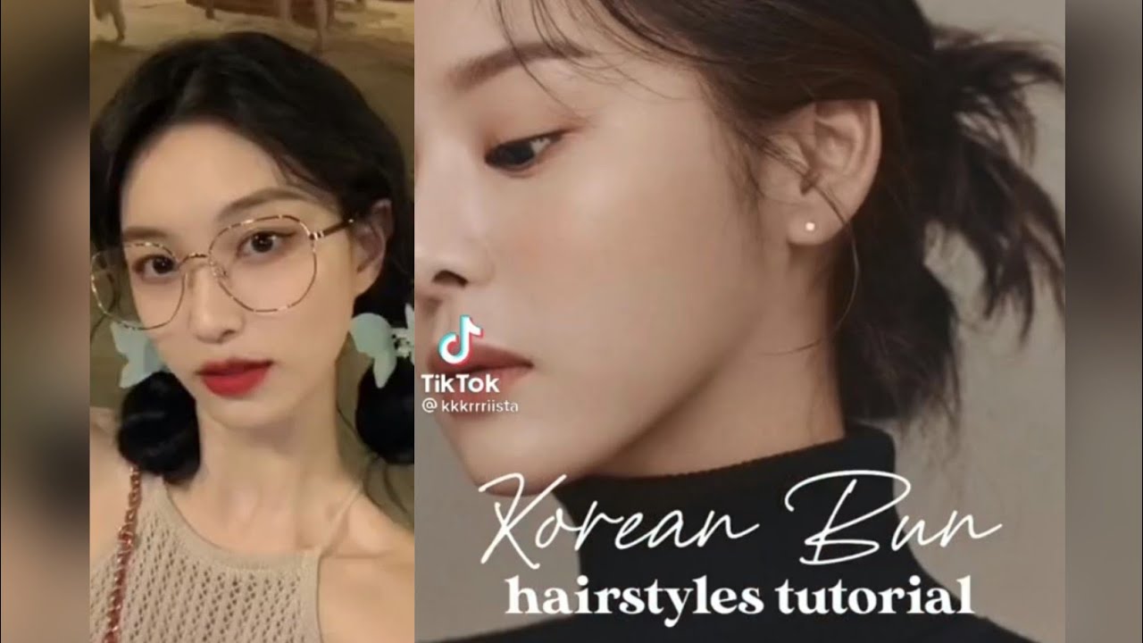 Korean Bun hairstyle tutorial & YOR FORGER(mommy Anya) hairstyle - YouTube