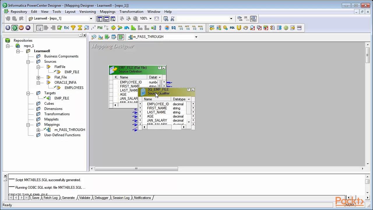 Getting Started with Informatica : Creating a New Mapping | packtpub.com - YouTube