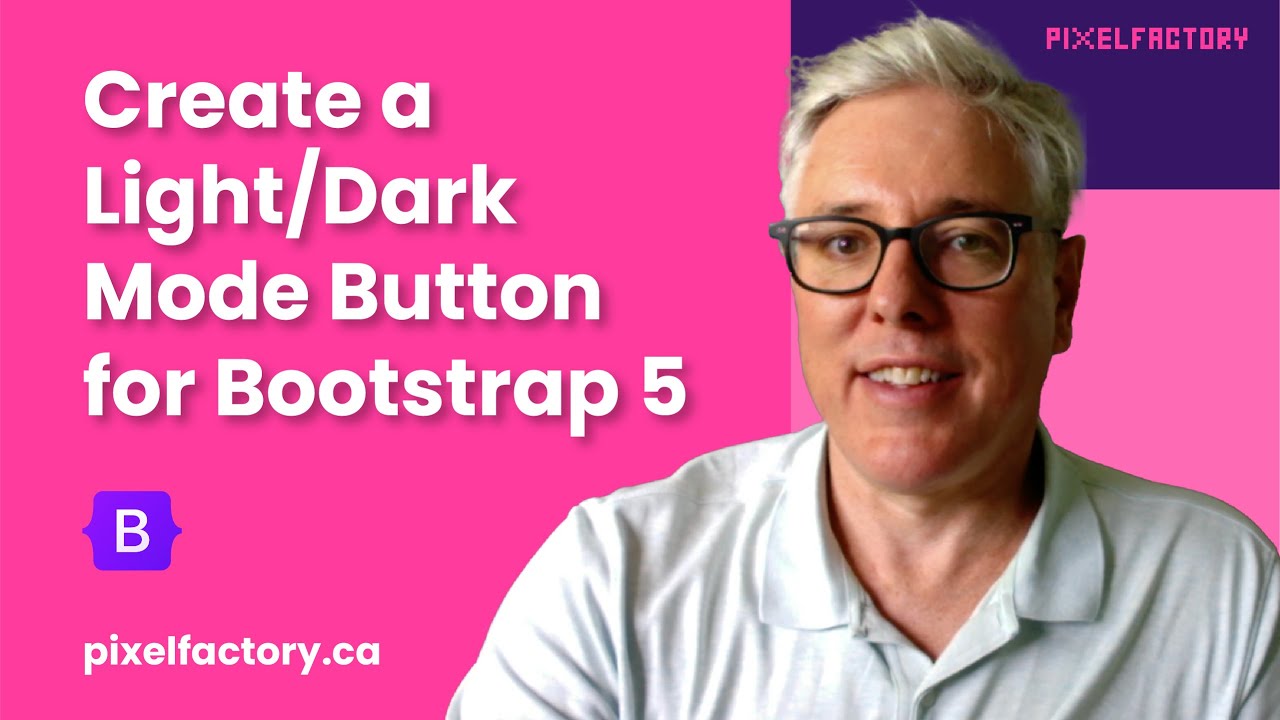 Create Light:Dark Mode Button for Bootstrap 5 HD 1080p - YouTube