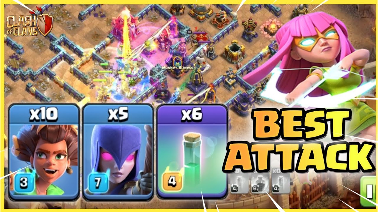 BEST ATTACK ROOT Rider WITCH Attack - 10 Root Riders + 5 Witches ...