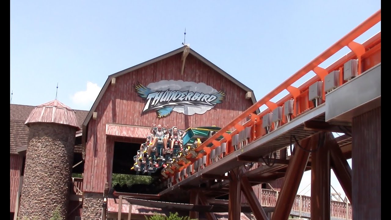 Thunderbird Review Holiday World Launched Wing Coaster - YouTube