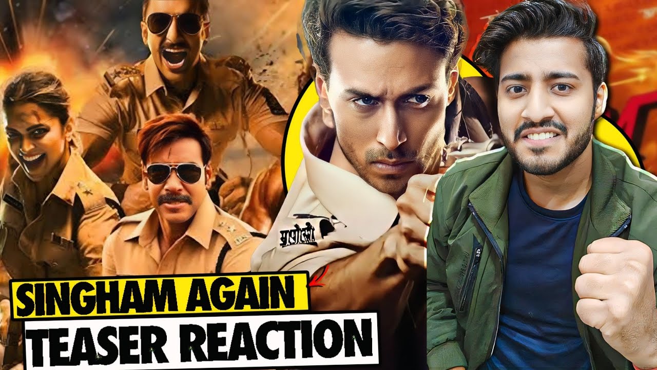 🔥SINGHAM AGAIN TEASER REACTION REVIEW | SINGHAM AGAIN TEASER | SINGHAM ...