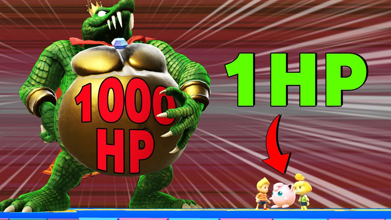 1 vs 1000 HP Smash Challenge - YouTube