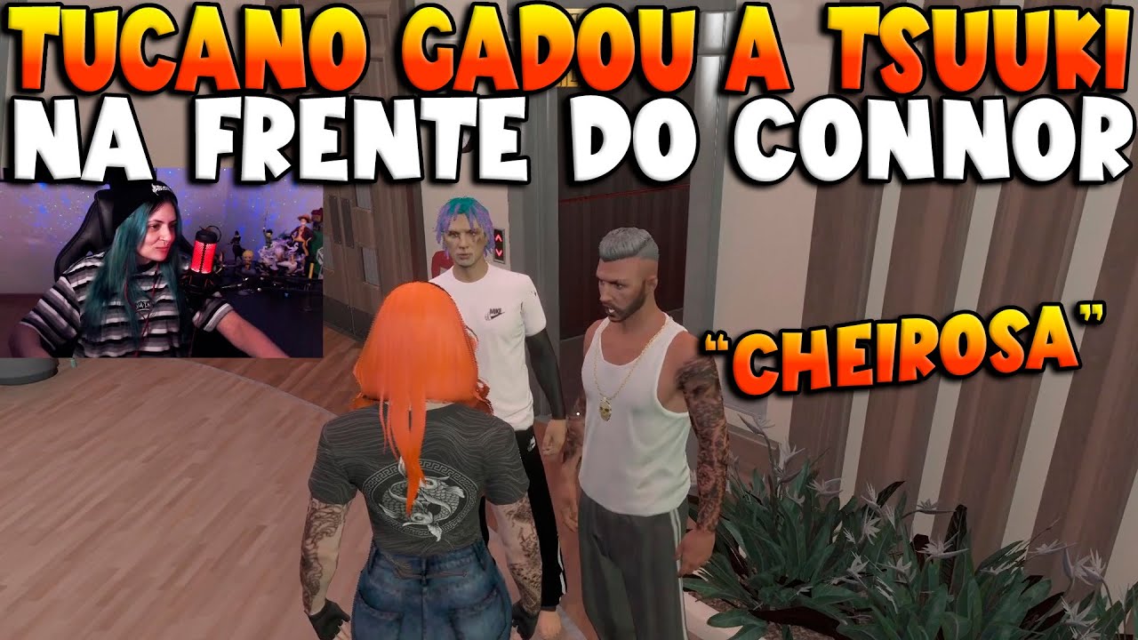 TSUUKI FOI GADADA PELO TUCANO NA FRENTE DO CONNOR 🤣🔥😲 #tsuuki #connor # ...