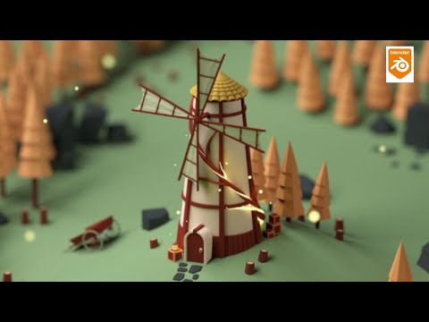 WINDMILL Farm in Blender| Blender tutorial for beginners| 3d modeling ...