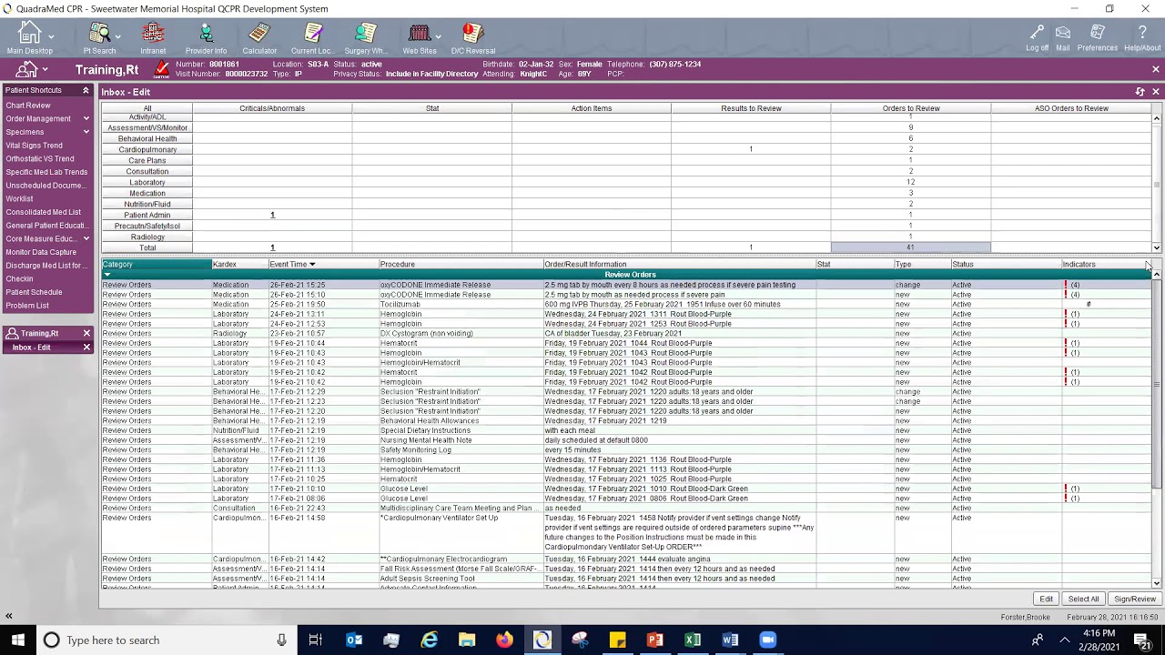 Quadramed Training- RN Nursing- Documentation Training for Surgical ...