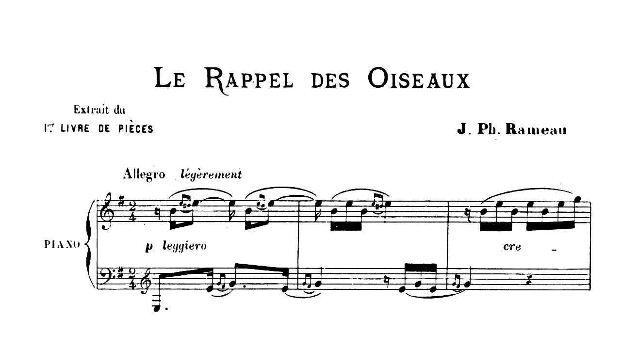 J. P. Rameau - 'Le Rappel des Oiseaux' (The Call of the Birds) - YouTube