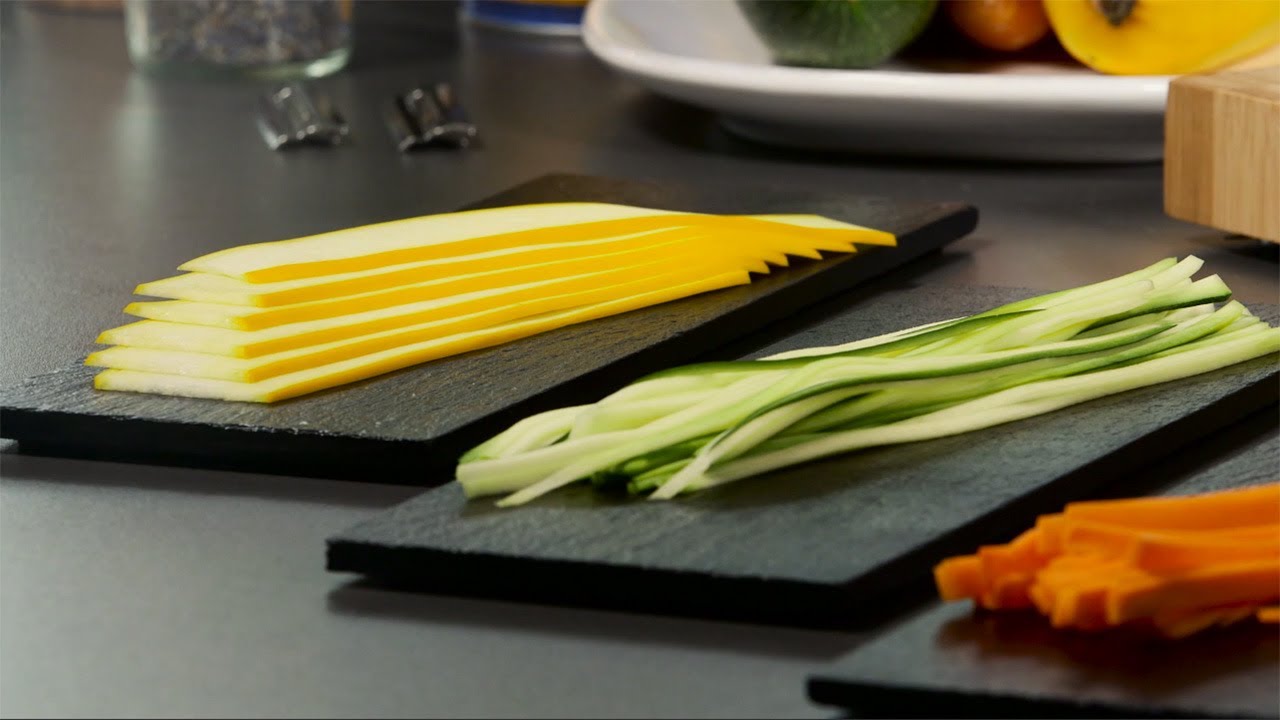 How To Use a Julienne Cutter Set - YouTube