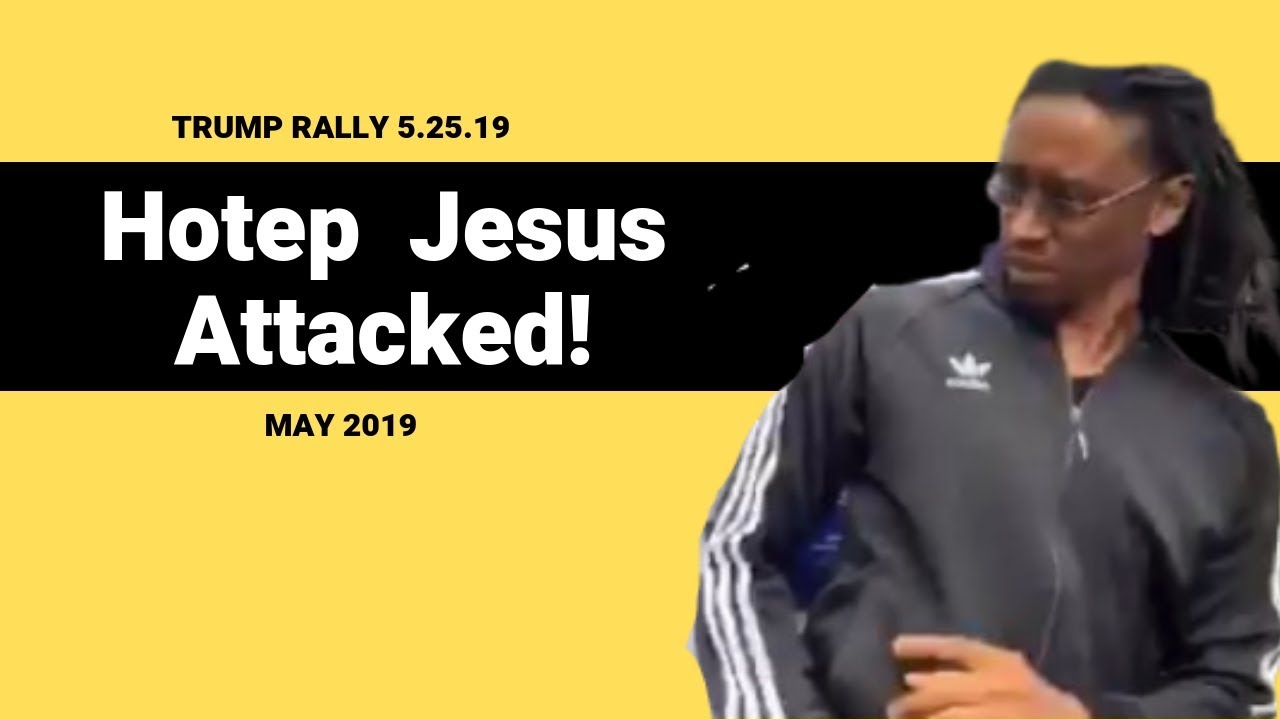 Hotep Jesus Attacked In New York City At Trump Rally - YouTube