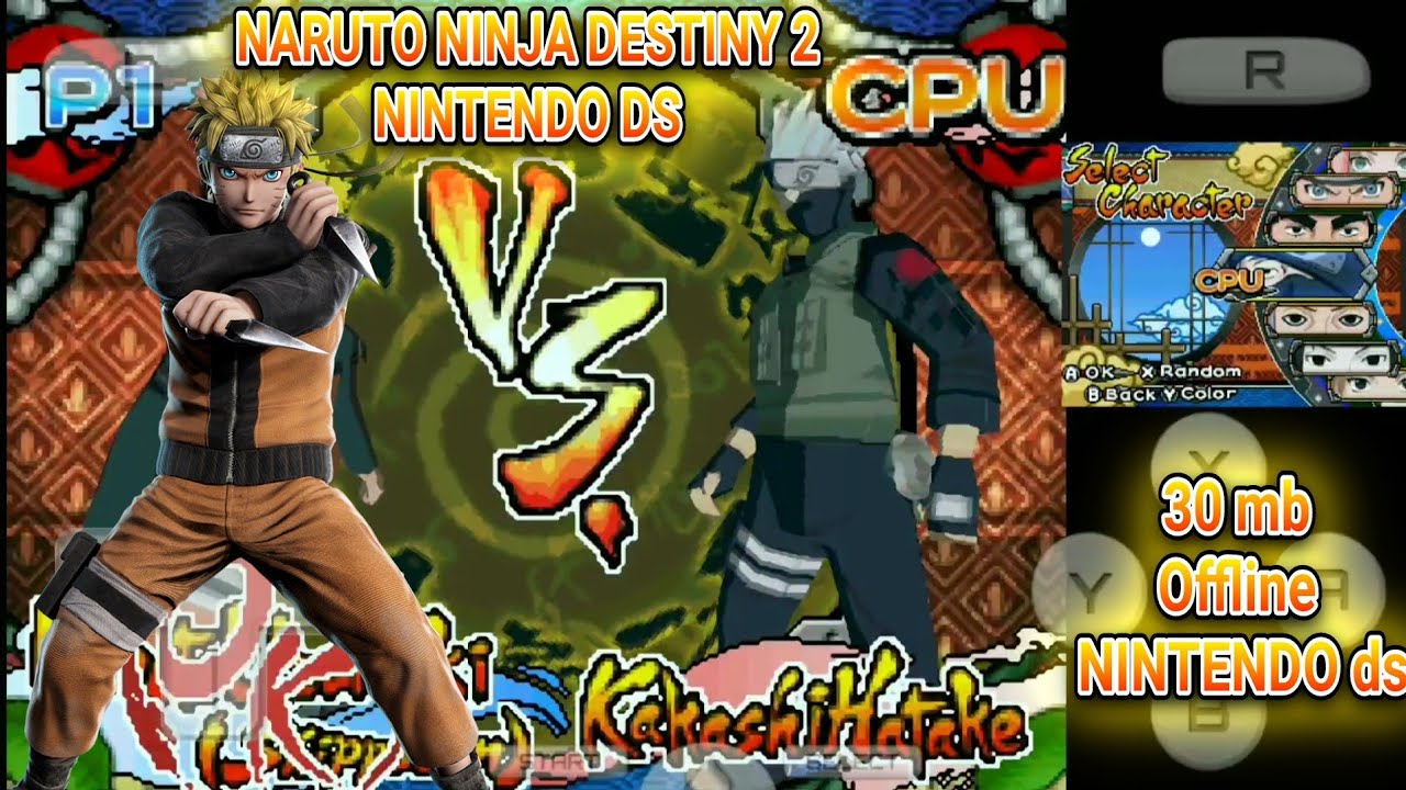 NARUTO NINJA DESTINY 2 - NINTENDO DS ANDROID - YouTube