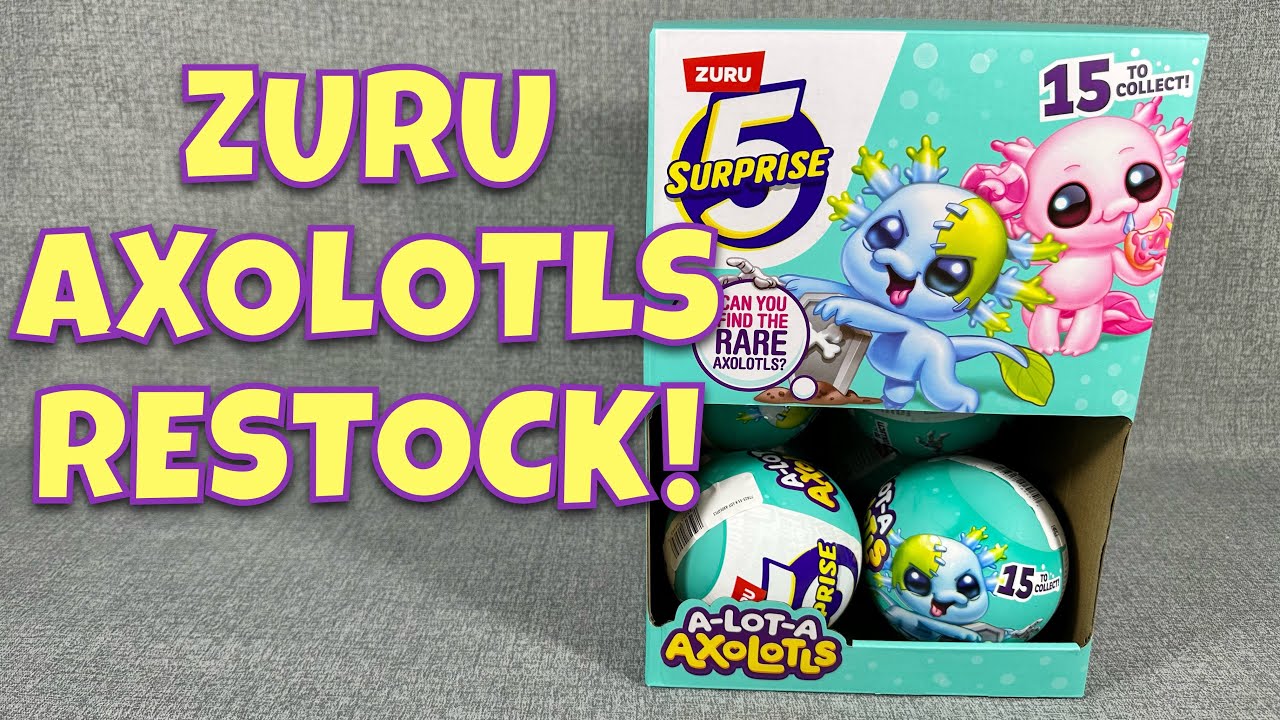 ZURU 5 SURPRISE A-LOT-A AXOLOTLS OPENING AND REVIEW 2 - YouTube