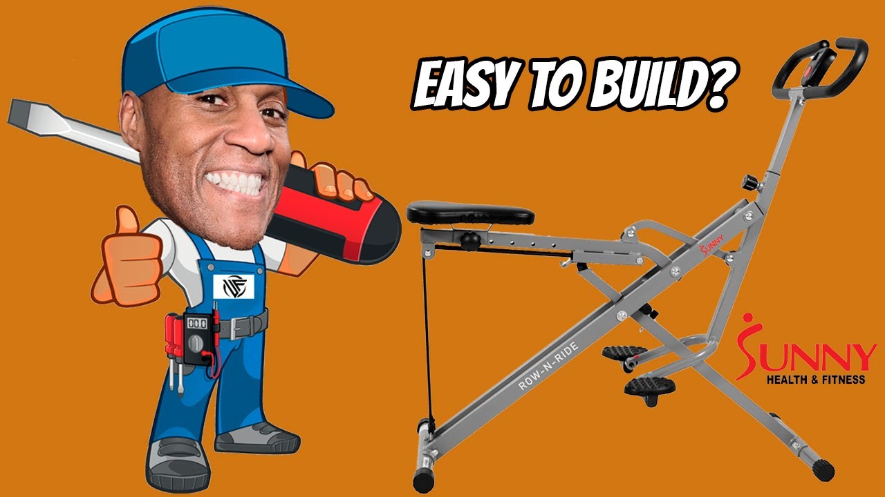 Sunny Health & Fitness: Squat Assist Row-N-Ride Unboxing & Build - YouTube