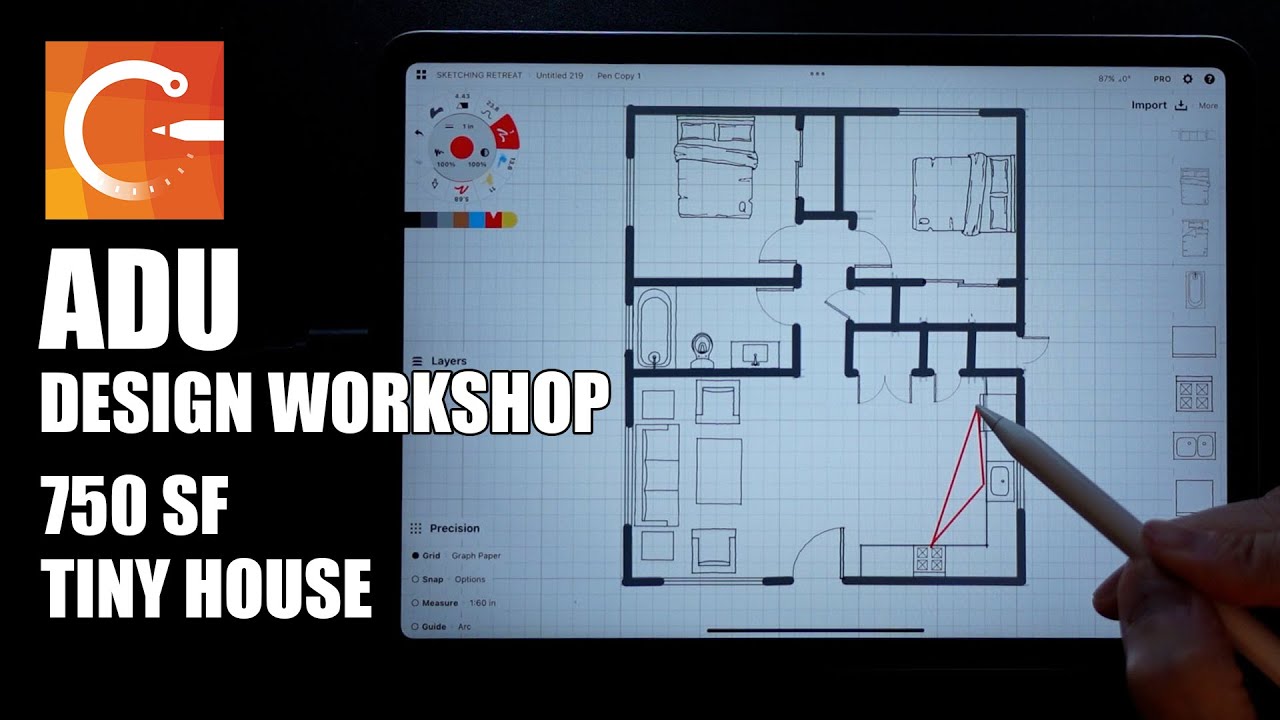 Grid Square Foot Floor Plan