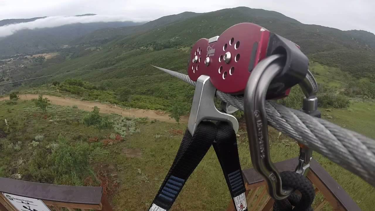 La Jolla Zip Zoom Zip Line - 1st run - YouTube
