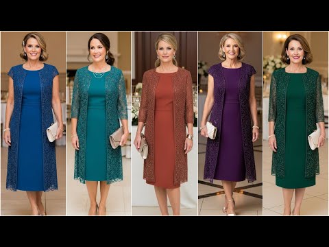 Elegant Mother of the Bride Dresses with Duster Jackets 2026: Sophisticated Wedding Guest Outfits