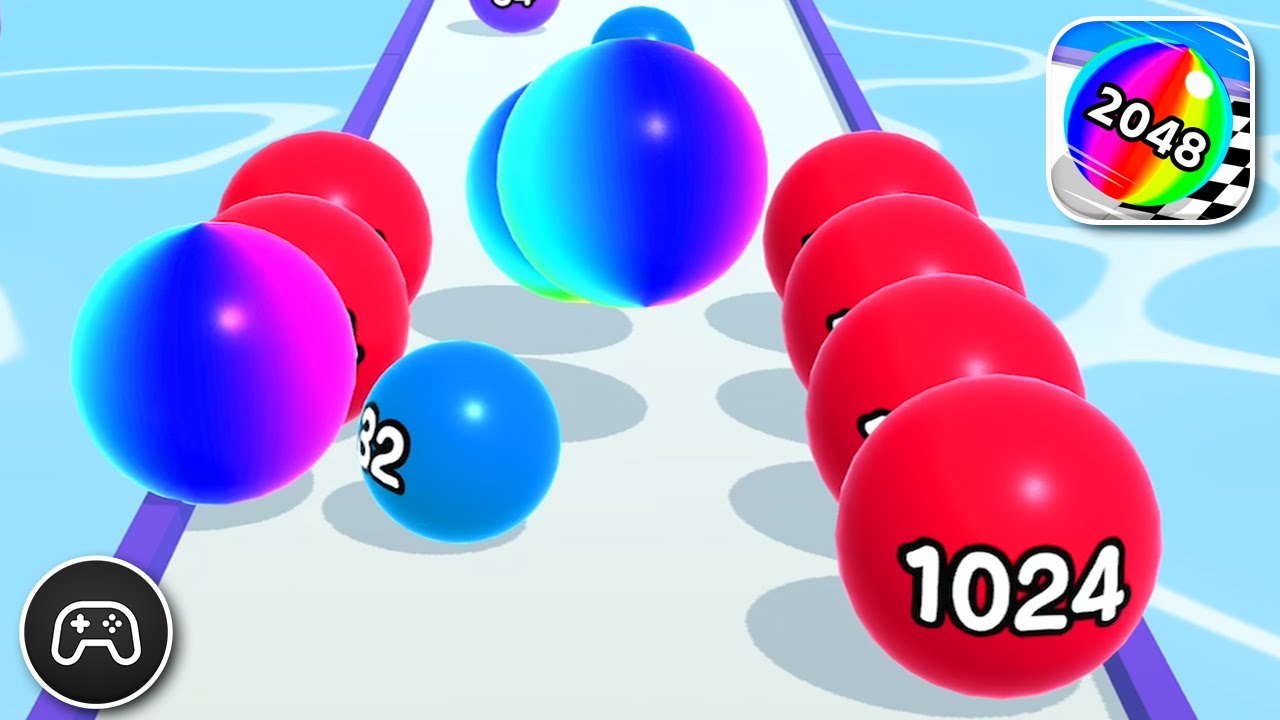 Ball Run 2048 - Gameplay Walkthrough Part 66 - Racing Game Levels 596 ...