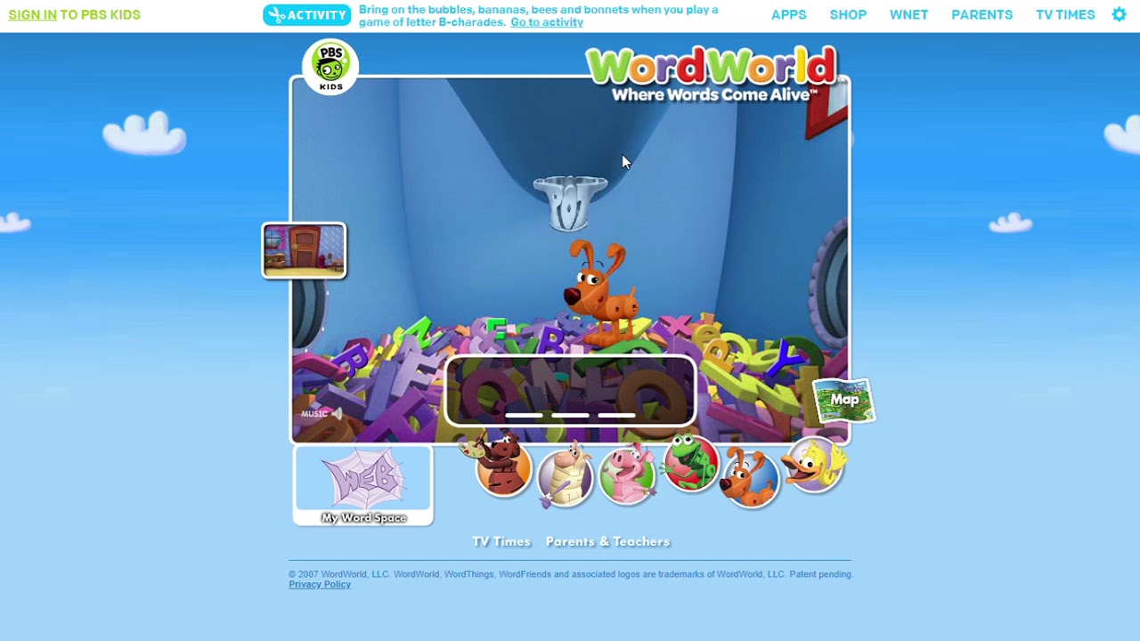WordWorld Dog's Letter Pit PBS KIDS _Game 3 - YouTube