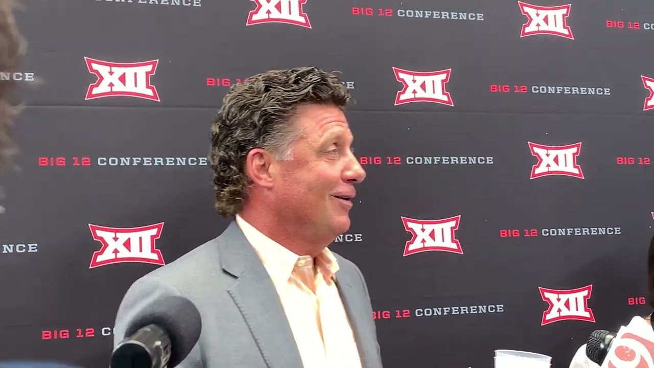Big 12 Media Days: Mike Gundy Breakout Interview - YouTube