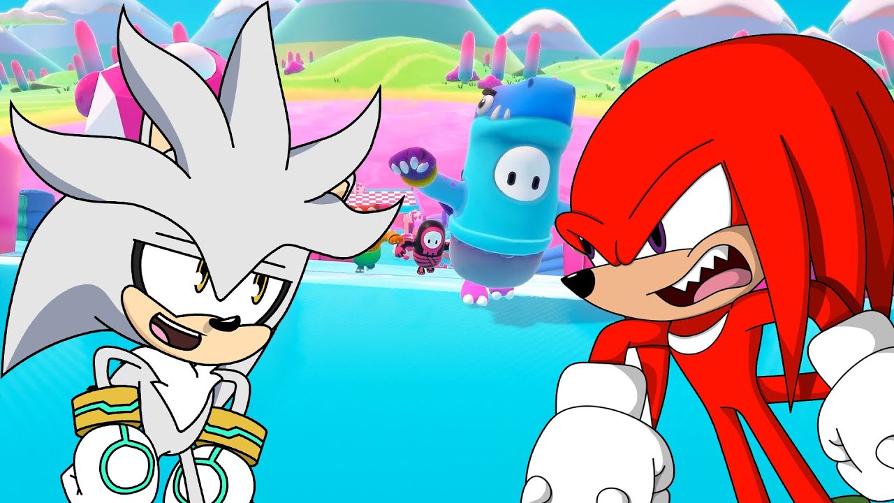 FALLING OF MEN! - Knuckles, Shadow, & Silver Play: "Fall Guys" - YouTube