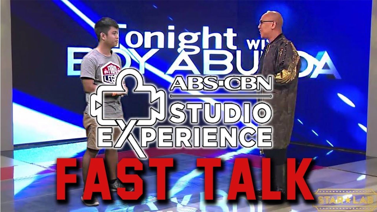 Fast Talk with Tito Boy | ABS CBN Studio Experience - YouTube