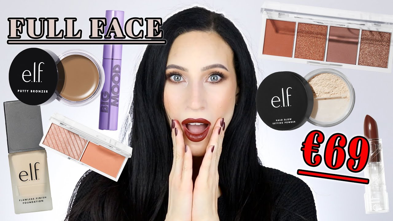 Full Face Elf Cosmetics MAKEUP LOW COST - YouTube