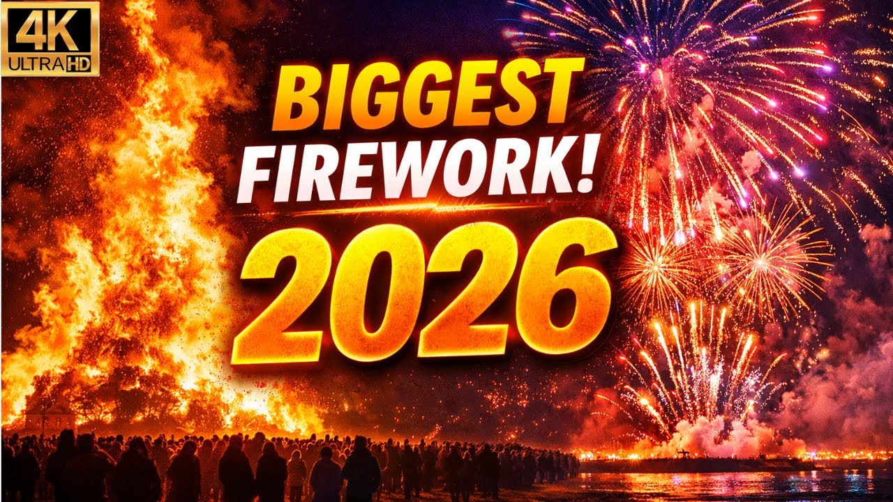BIGGEST FIREWORK IN EUROPE 🔥 New Year’s Eve 2026 | Scheveningen Bonfire ...