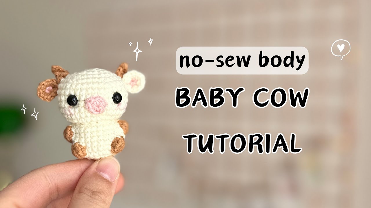Amigurumi COW 🐮 | How to crochet Little Cow - Keychain - YouTube Amigurumi COW 🐮 | How to crochet Little Cow - Keychain - YouTube