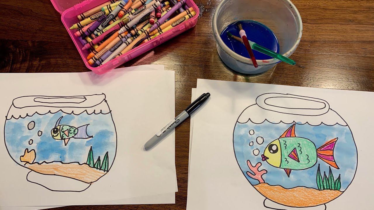 Art Challenge #6: Fish in Fishbowl - YouTube
