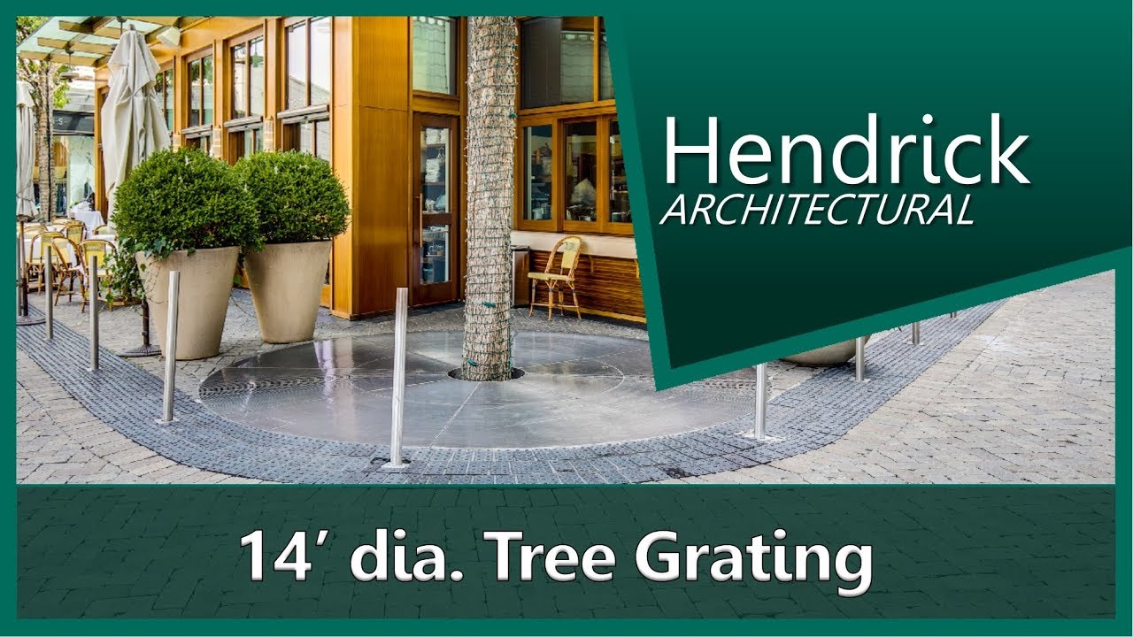 14ft. Diameter Stainless Steel Tree Grate - Architectural Metal - YouTube